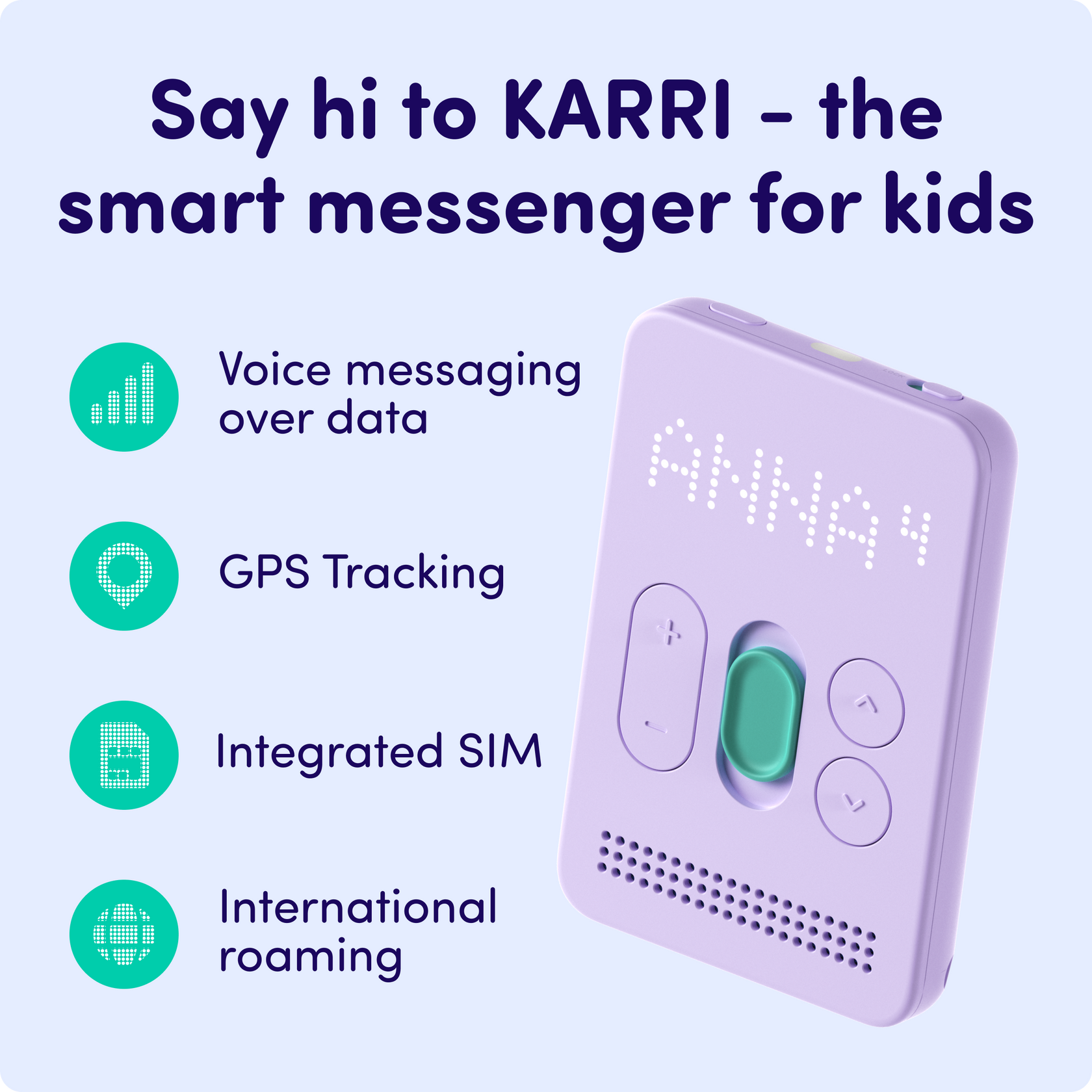KARRI – the modern, data-enabled smart messenger for you and your kids