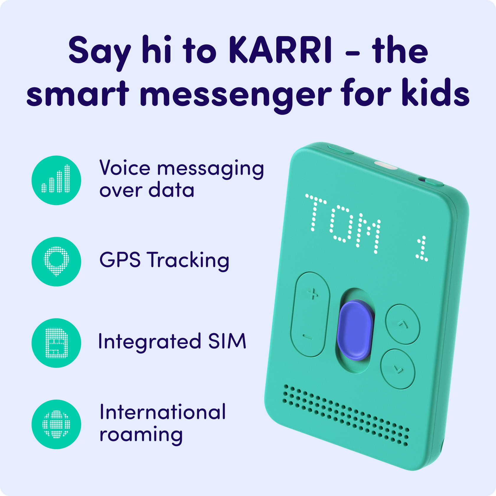 KARRI – the modern, data-enabled smart messenger for you and your kids